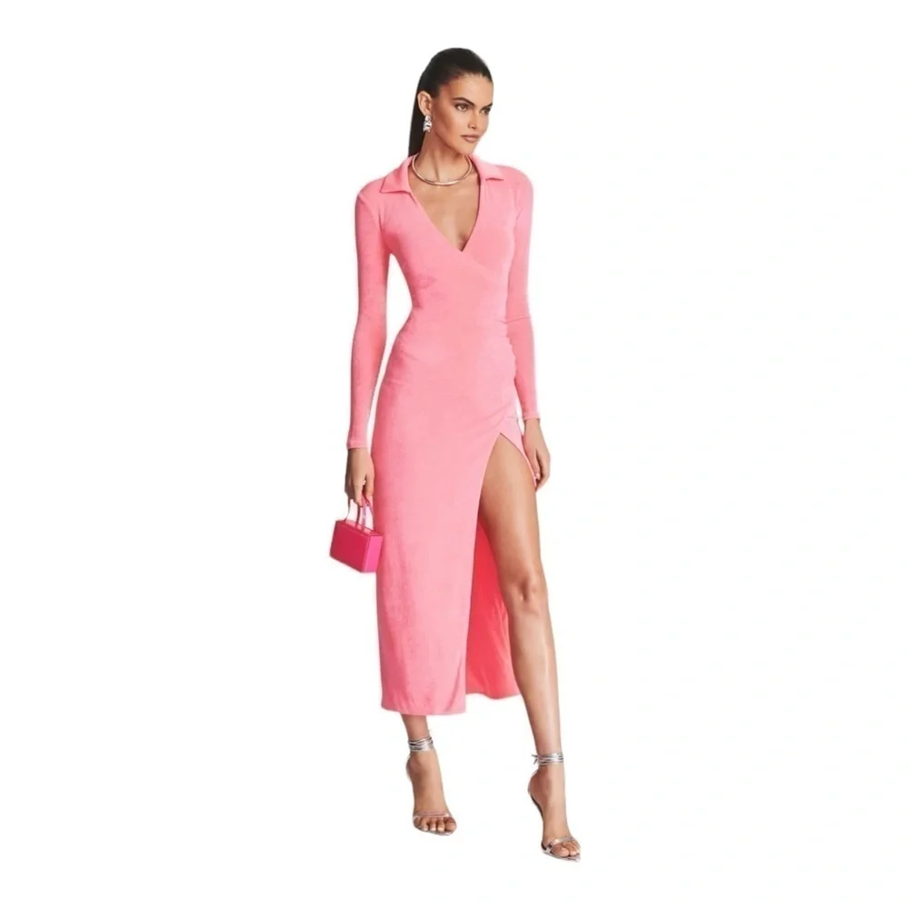 SER.O.YA | Dresses | Seroya Elm Dress In Neon Pink Nwt | Poshmark